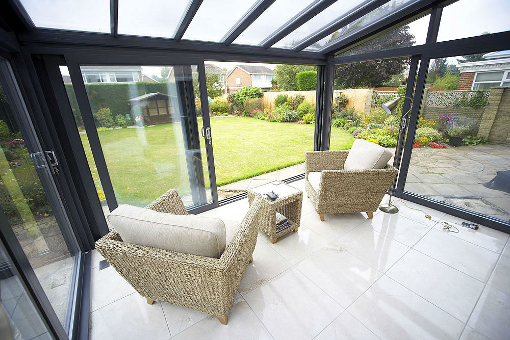 Modern Lean-To Conservatories | Buy now, pay nothing for a year | EYG