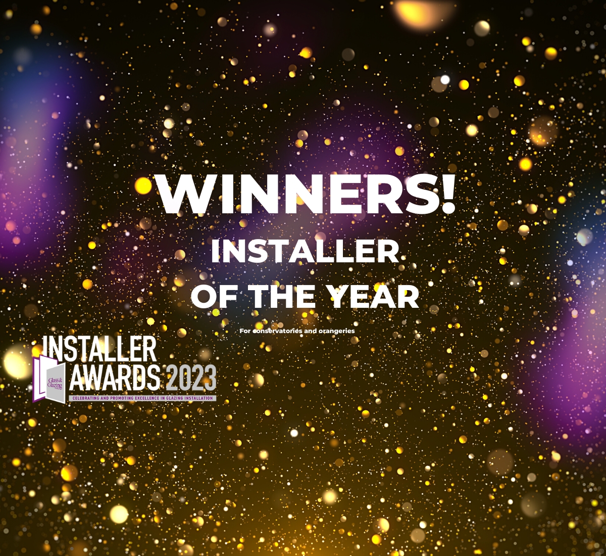 EYG winners of the ‘Best Conservatory’ category in national installer ...